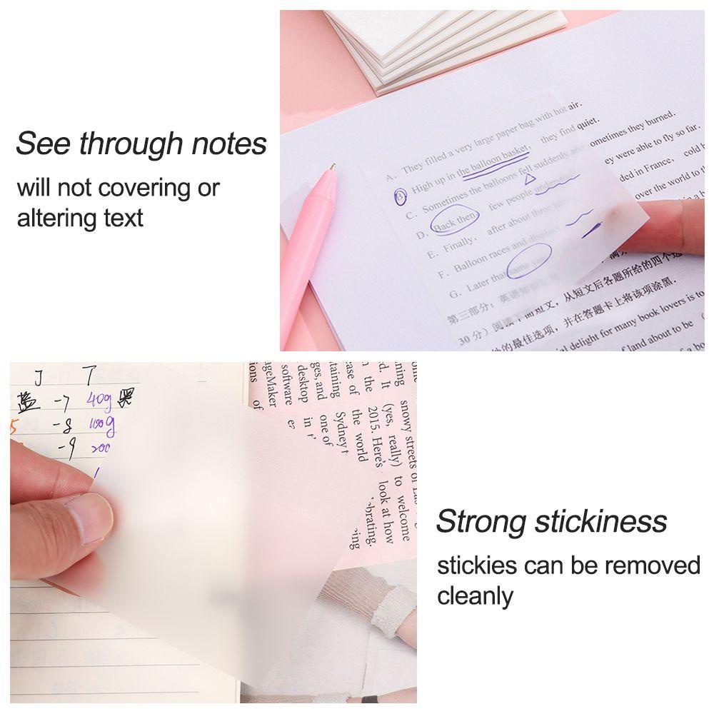 BANANA Creative Transparent Sticky Notes School Supplies Office Notepad ...