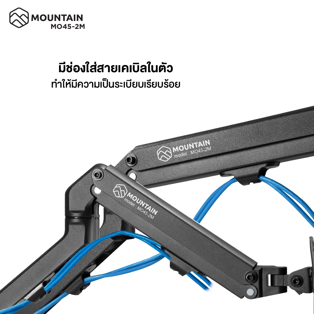Mountain ขาตั้งจอคอม ขาตั้งจอมอนิเตอร์ 2 จอ แบบสปริง Minimalist Spring ...