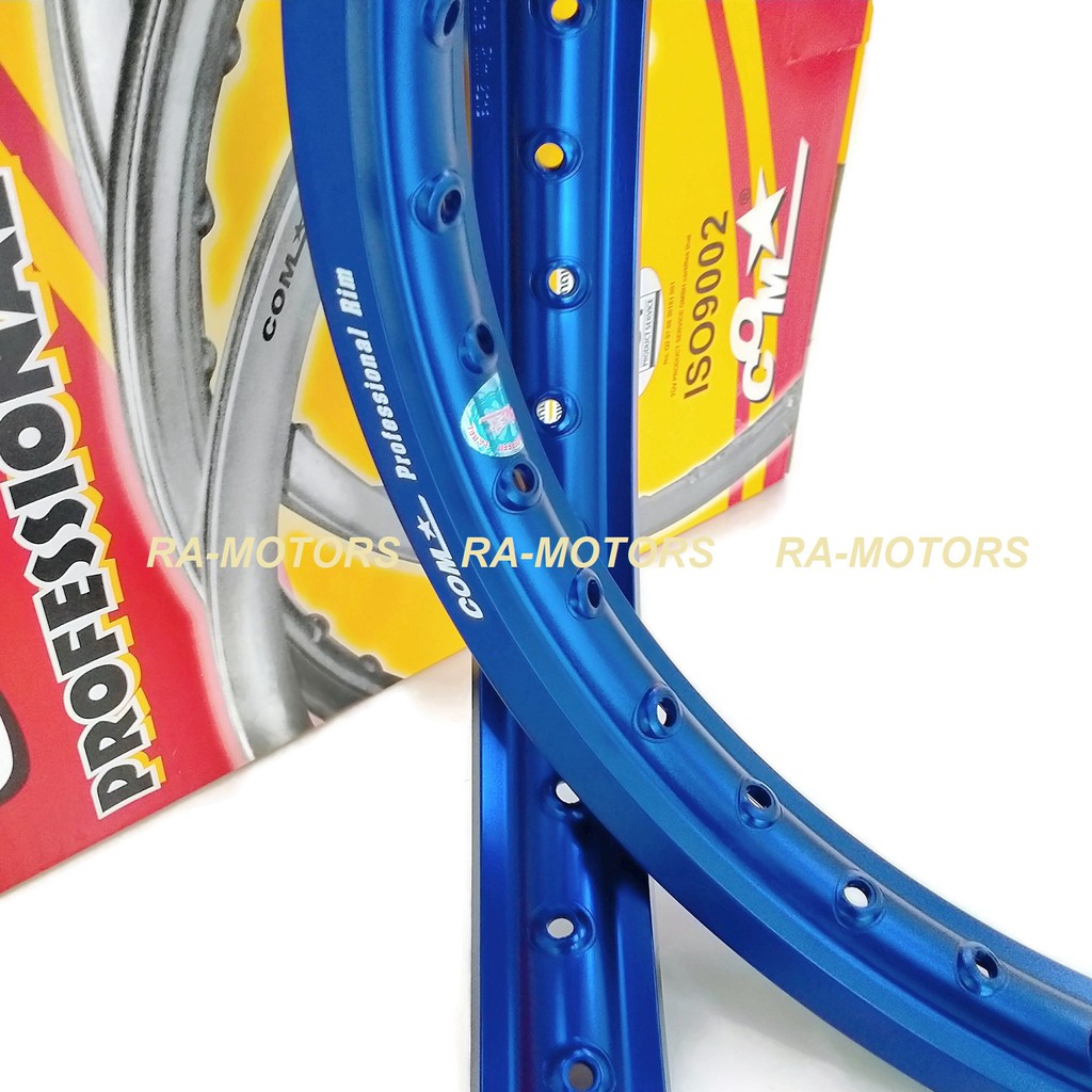 วงล้อ COMSTAR (คอมดาว) กล่องเหลือง แดง Professional Rim สีน้ำเงิน ของ ...