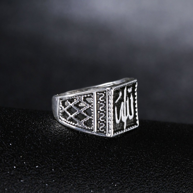 มุสลิม อิสลาม ของตกแต่งบ้านMuslim Islamic Allah Signet Ring for men ...