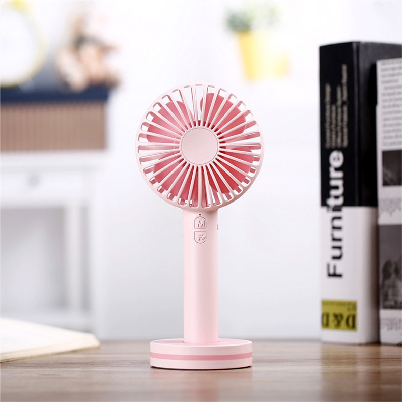 Macaron Handheld Fan USB Rechargeable Mini Summer Cooling Fan 2000mAh 3 ...