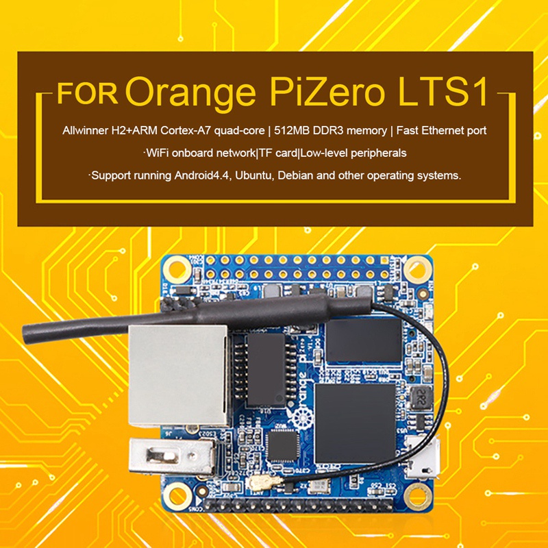 บอร์ดไมโครคอนโทรลเลอร์โปรแกรมมิ่ง MCU สําหรับ Orange Pi Zero LTS Allwinner H3 Chip 4-Core Cortex ...