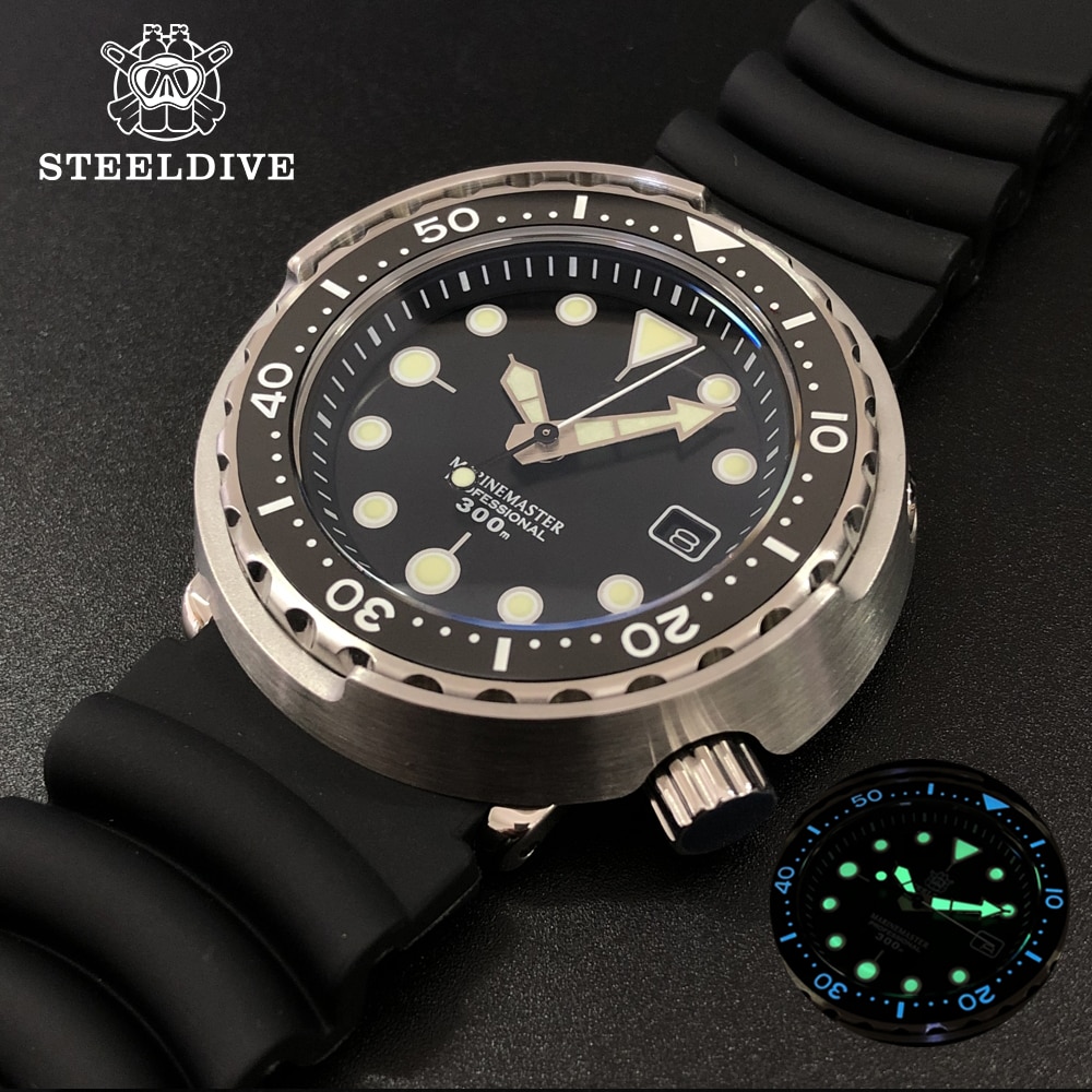 Steeldive 1975 Tuna 300m Diving Watch Automatic Steel Stainless Ceramic ...