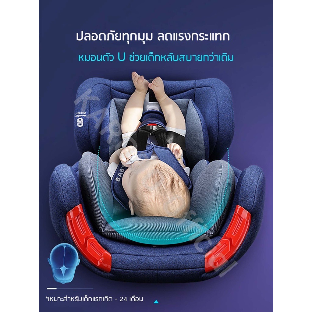 Carmind คาร์ซีทที่นั่งเด็กในรถ รุ่น G401 สำหรับเด็กช่วงอายุแรกเกิด - 12 ปี (ปรับเอนได้ 4 ระดับ ...