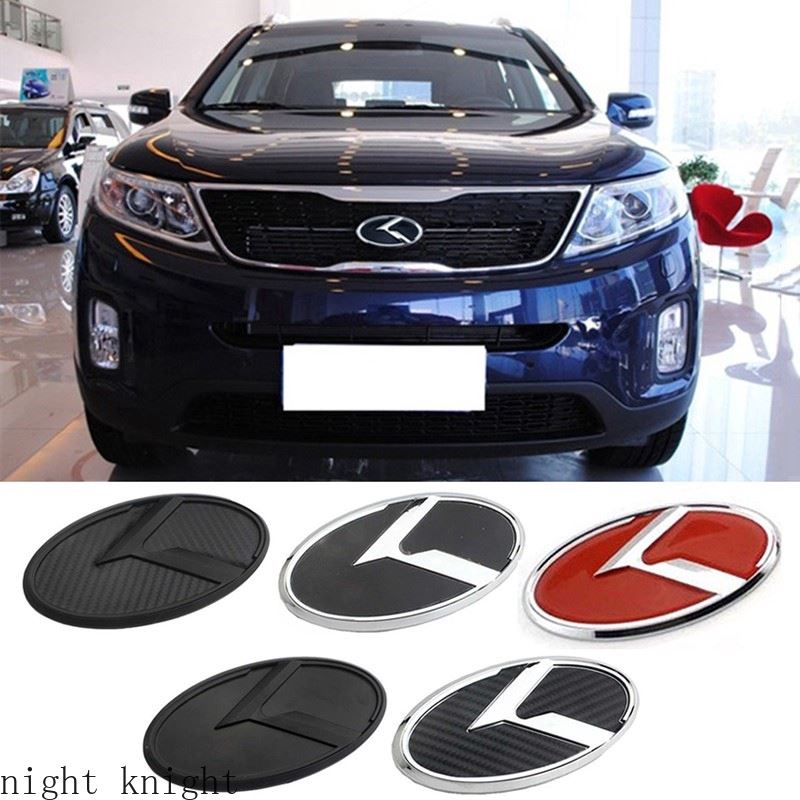 Night knight Car Front Grille Emblem Rear Trunk Badge for KIA K3 K5 RIO ...