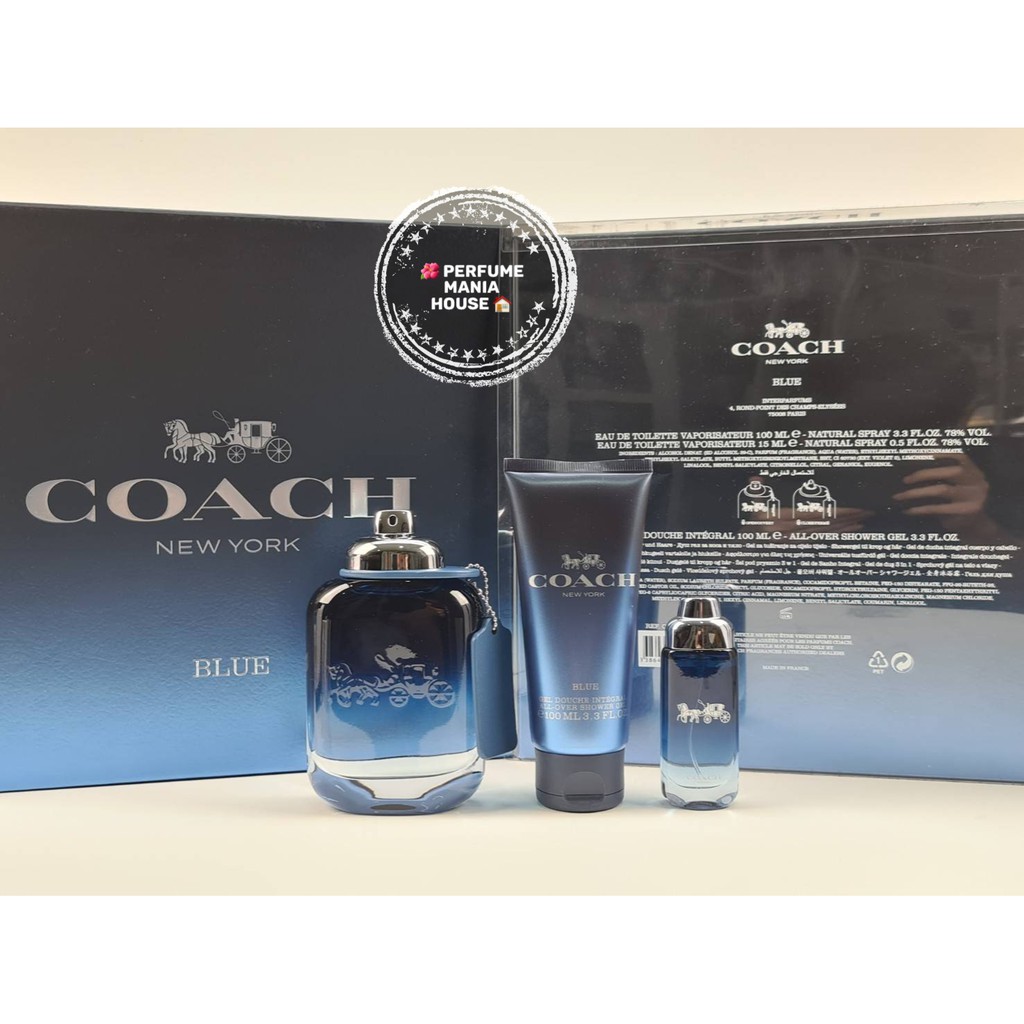 ของแท้!!! Coach Blue EDT for men gift set 3 ชิ้น (โปรดทักแชทเพื่อสอบถาม ...