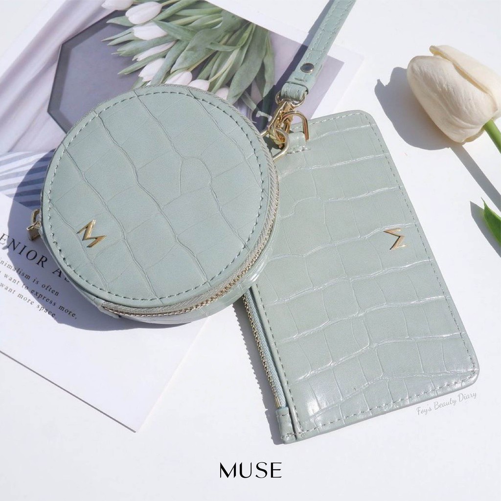 MUSE Round Coin Pouch กระเป๋าใส่เหรีญทรงกลม - g687gh5627 - ThaiPick