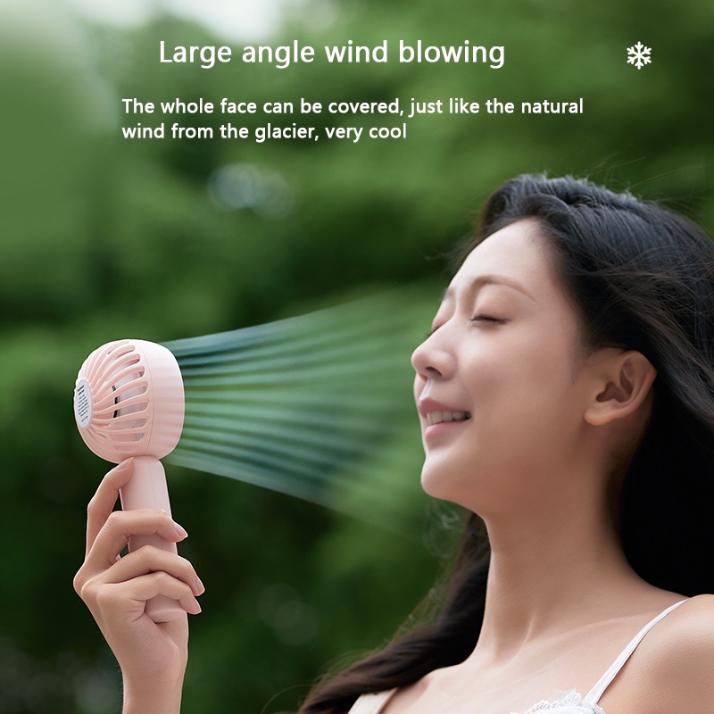 Electric Handheld Fan 2000mAh USB Rechargeable Mini Portable Fan ...