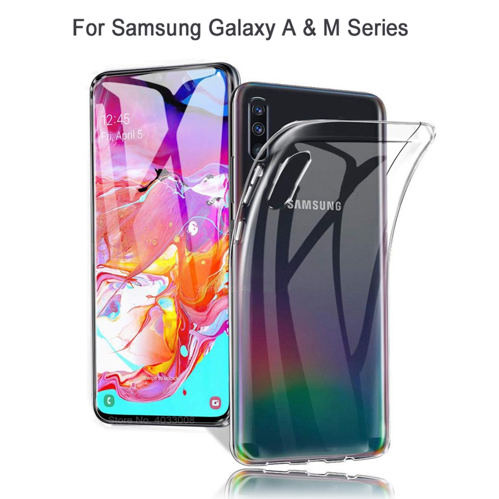 เคสโทรศัพท์มือถือ Tpu แบบบางพิเศษสําหรับ Samsung Galaxy A5 A6 A7 A8 A10 A20 A30 A40 A50 A70 Plus ...