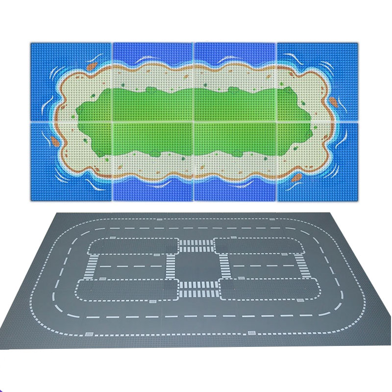 Baseplate City road Street colorful River Sandy Beach Island Seaside ...