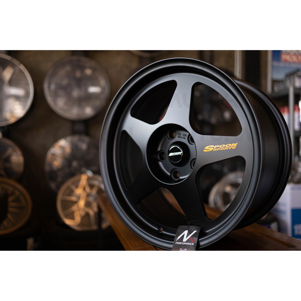 ล้อ NK performance ขอบ 17 รีดเบา Flow Forming ลาย Spoon 388 พร้อมฝา ...