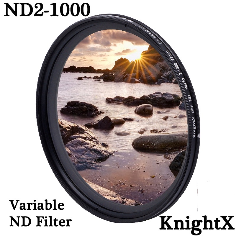 KnightX ND2 to ND1000 Fader Variable ND filter Adjustable For canon ...