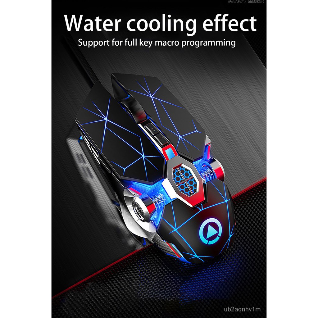 Silent Gaming Mouse Wired 3200DPI LED Backlit USB Optical Ergonomic Wired Mouse PC Gamer ...