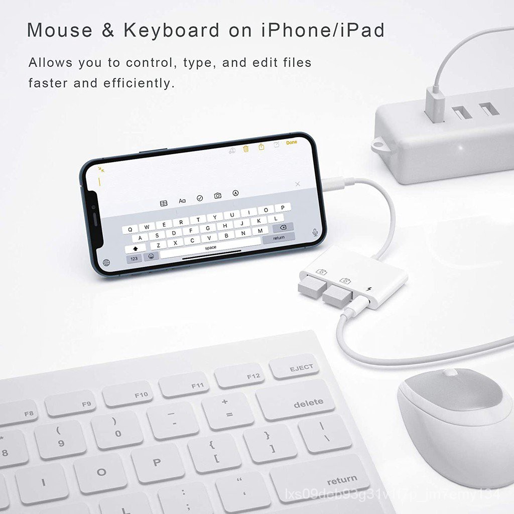 iPhone iPad iPod Touch Lightning to USB 3 Camera Adapter สายแปลง เพื่อ ...