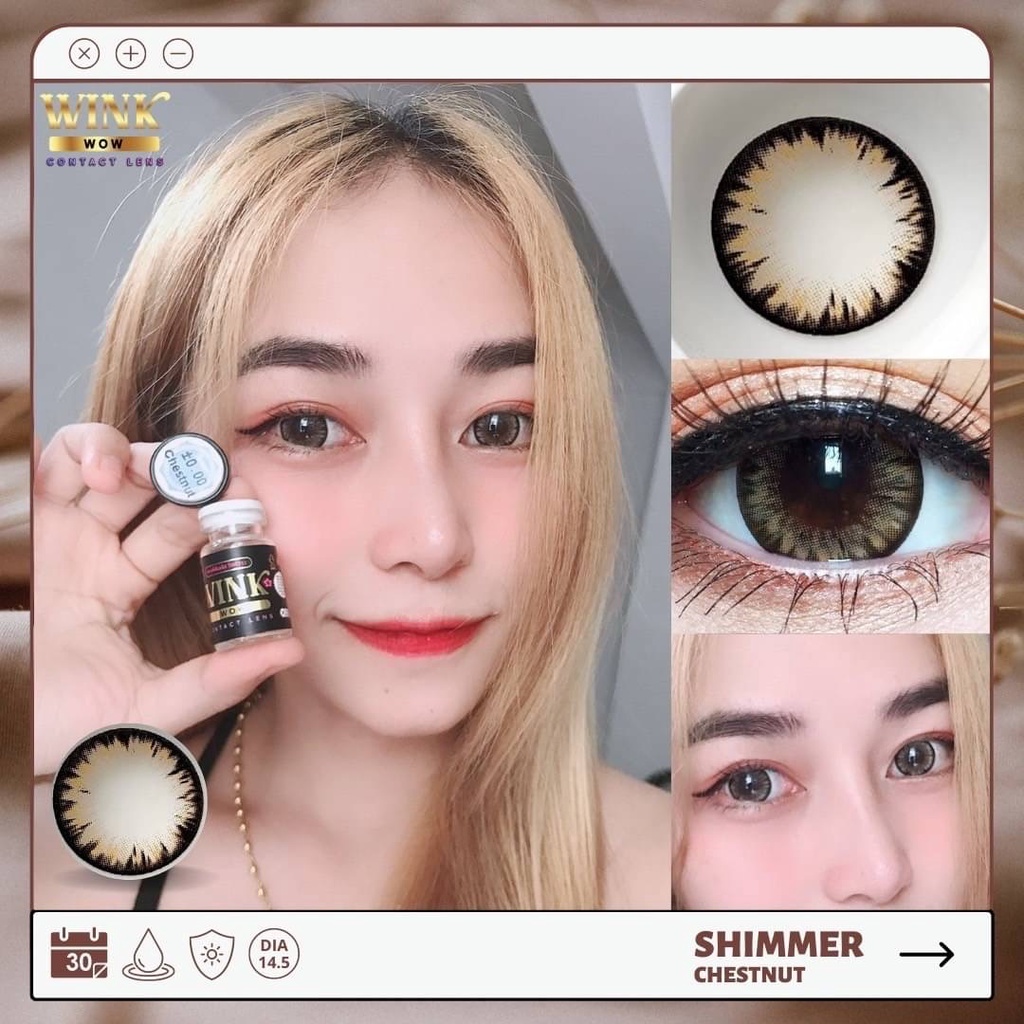 คอนแทคเลนส์Shimmer Chestnut Gray (Wink) ขนาดบิ๊กอาย - bigeyeloveyou ...