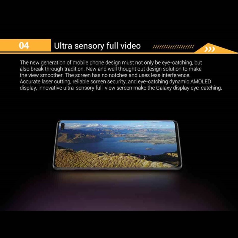 สำหรับ Samsung Galaxy S10 Galaxy S10 Plus G975U รุ่นโทรศัพท์มือถือ 6.4 8GB RAM 128GB ROM ...