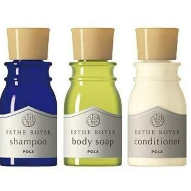 POLA Esthe Royer ขนาดทดลอง / travel set 3 สินค้า แชมพุ คอนดิชันเนอร์ อาบน้ำ ยี่ห้อยอดฮิตในโรงแรม ...