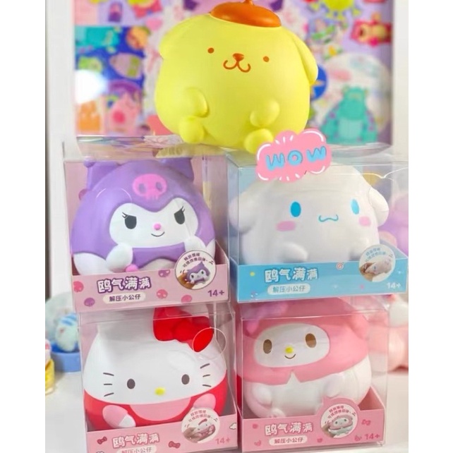 พร้อมส่ง Sanrio Characters x Miniso Squishy สกุชชี่ Kuromi Cinnamon ...