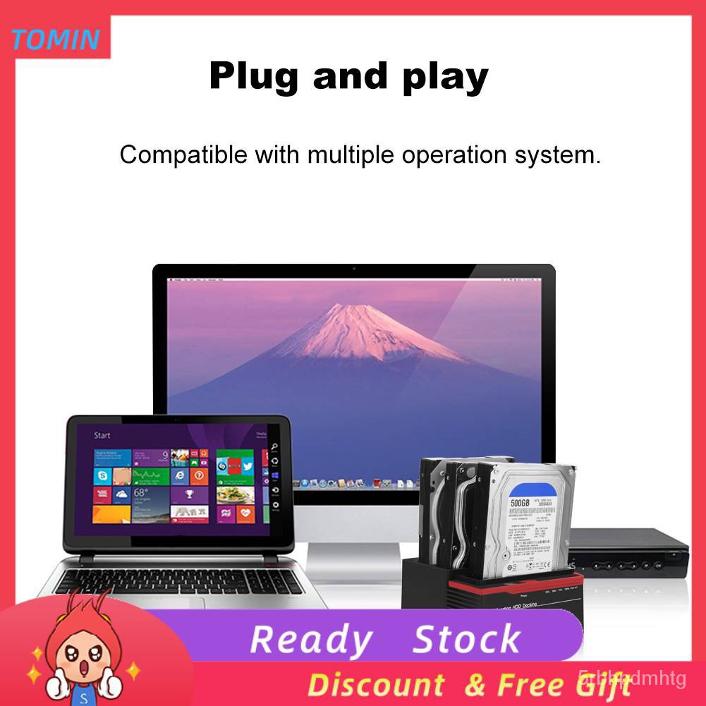 [READY STOCK] USB3.0 SATA/IDE HDD Docking Station Offline Clone HUB ...