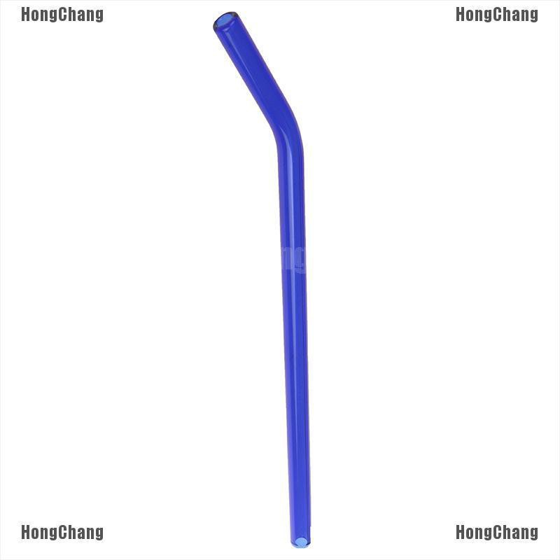 LHGC 1PC Reusable Glass Drinking Straws Bent Pyrex Glass Straws Bent ...