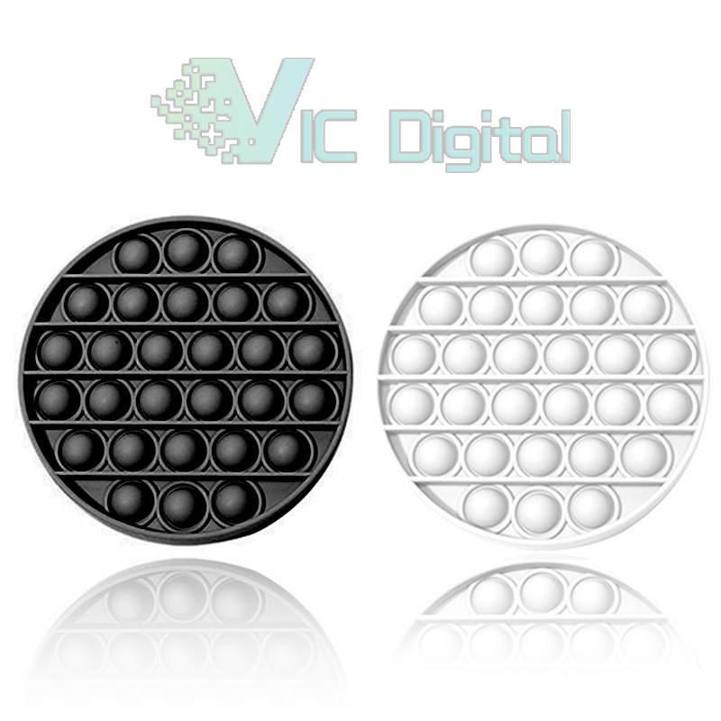 Black and white ดำและขาว push pop it fidget Pop Bubble Toy ของเล่น ...