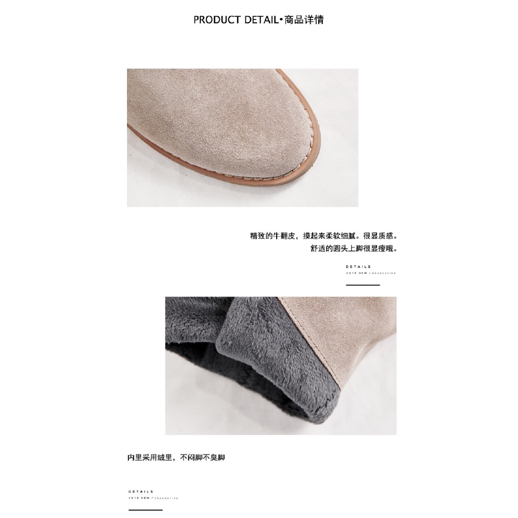 รองเท้าบู๊ทส์ขนสัตว์ความยาวเหนือเข่าแฟชั่นสตรี - jsh_jh_kj.th - ThaiPick