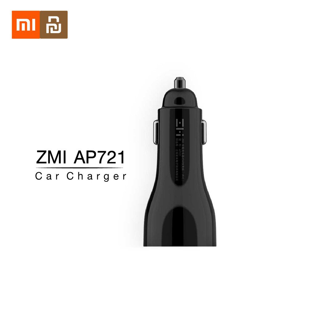 449บ.โค้ดS3EQZP5W ZMI AP721 Car Charger 2 พอร์ต 1 Type-C 1 USB-A จ่ายไฟ 45W รองรับ QC3.0 PD Etc ...