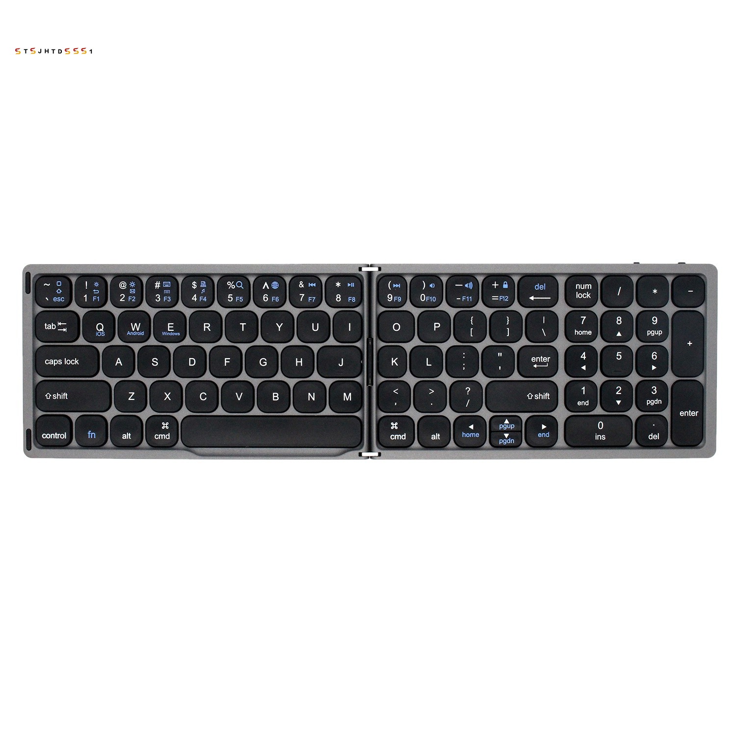 Foldable Bluetooth Keyboard-Ultra-Thin Portable Wireless Keyboard, for ...