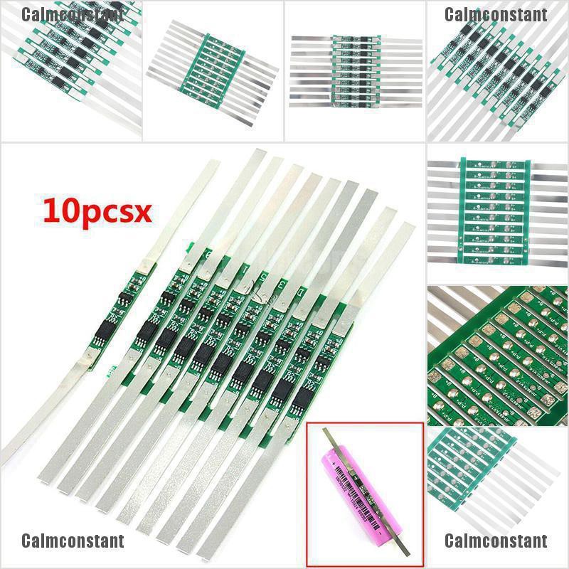 3 a bms บอร์ดป้องกัน 10 ชิ้นสําหรับ 1 s 3 . 7 v 18650 li - ion lithium ...