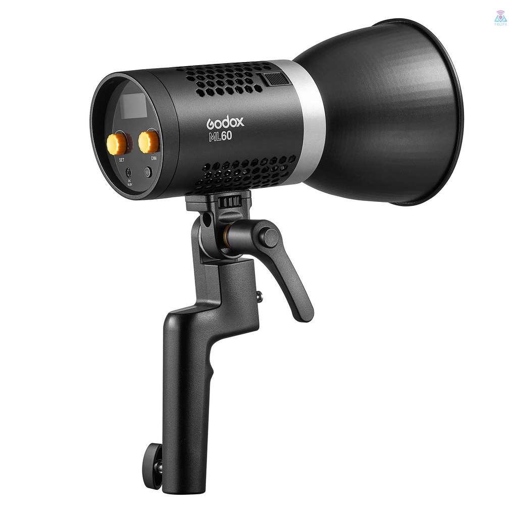 TL Godox ไฟ LED ML60 60W 5600K CRI96 TLCI97 16 กลุ่ม 32 ช่อง หน้าจอ LCD ...