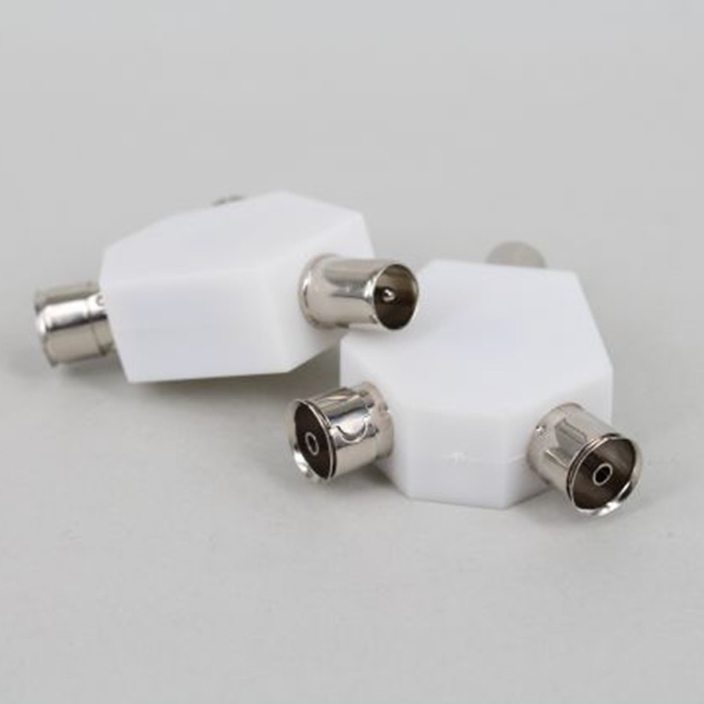 Aerial Coaxial Adapter Three-Way Tv Cable Connectors Splitter Male To ...