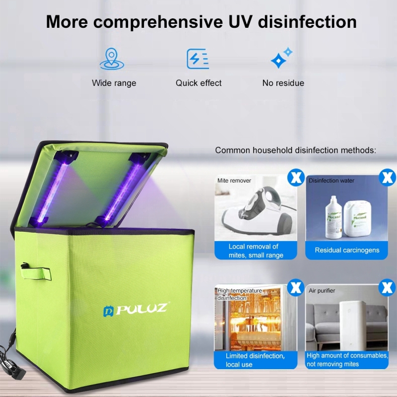 PULUZ 30cm Protective Antibacterial Degerming Kills Germs Viruses UV ...