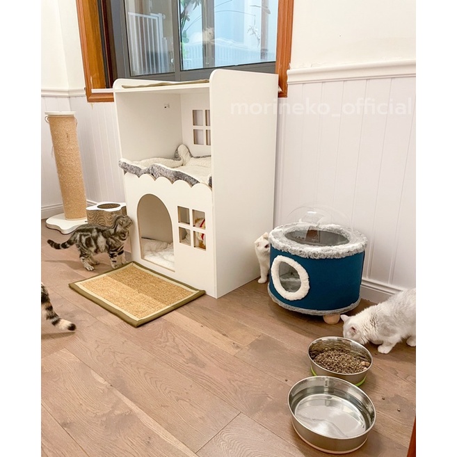 ชั้นวาง ตู้โชว์บ้านสัตว์เลี้ยง รุ่น Nordic Pet Haus - morineko_official - ThaiPick