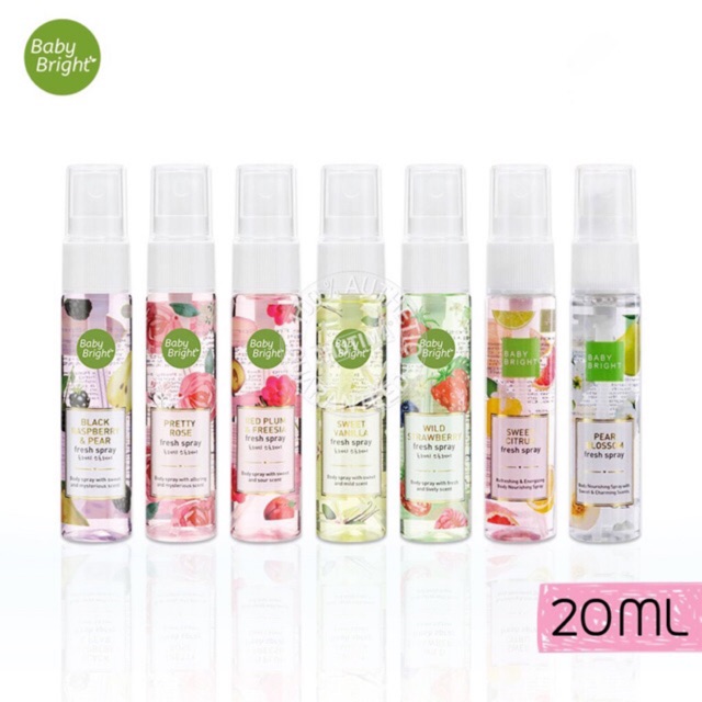 พร้อมส่ง 7 กลิ่น Baby Bright Body Mist Fresh Spray 20ml. - saycosme ...