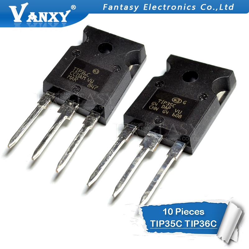 10PCS TIP35 TIP36 TO-247 ( 5psc TIP35C + 5pcs TIP36C ) TO247 | Shopee Thailand