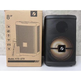 KTS-1279 ลำโพงบลูทูธลําโพงดอก8นิ้ว 30W ปรับเบสได้ ปรับเสียงแหลมได้ มีไฟ ...