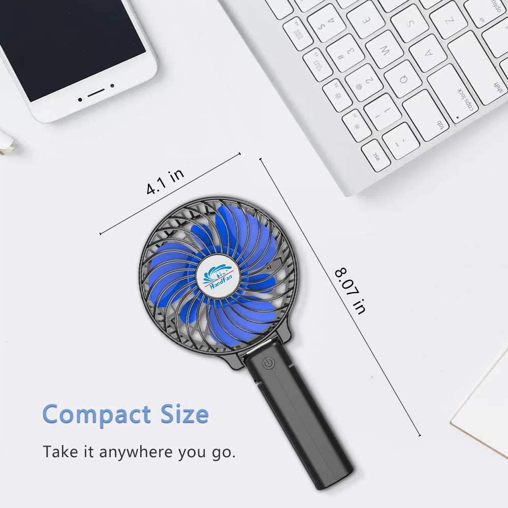 USB Powered Rechargeable Battery Operated Handheld Mini Fan Portable ...
