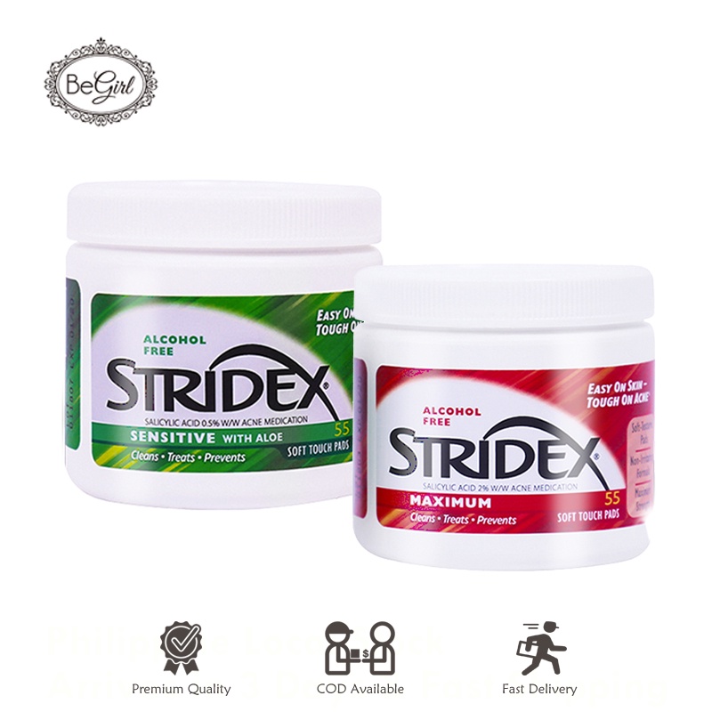 Stridex Acne Remove Exfoliating Mask Pads Skin Treatment 0.5% 2% ...