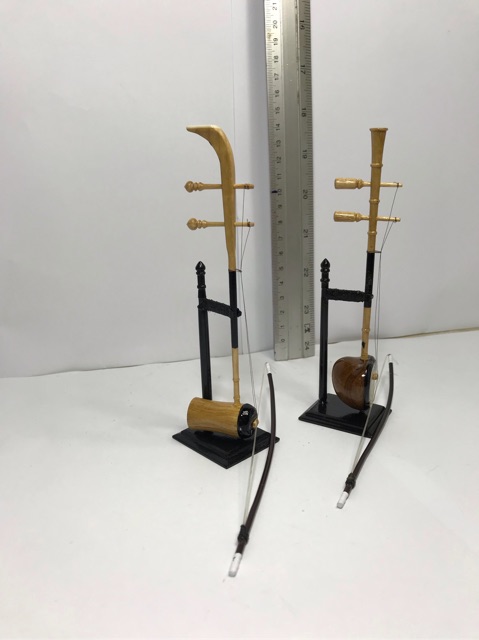 mini Thai musical instrument - Soprano fiddle Alto fiddle ซอด้วง ซออู้ ...