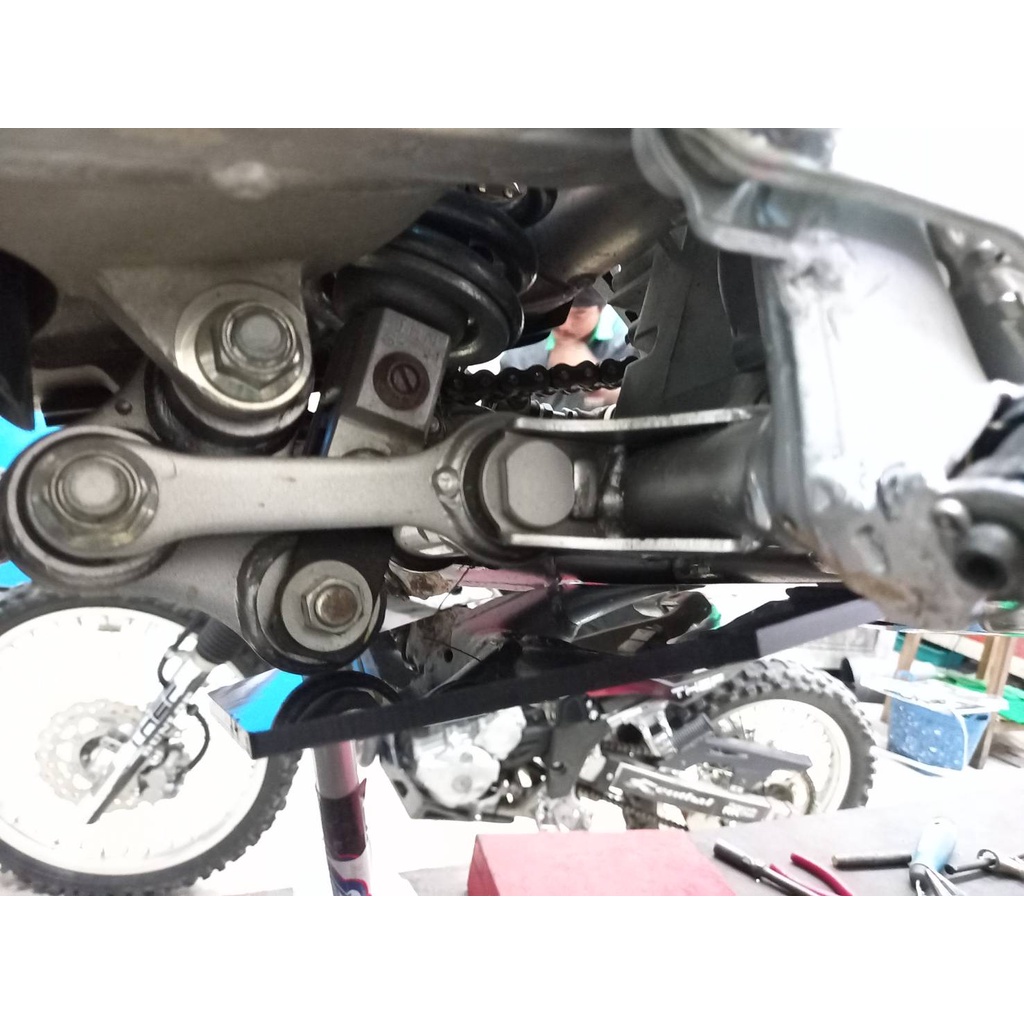 การ์ดแคร้ง KLX DTK 125 140 150 อลูมิเนียม หนา 4.5 มิล และพลาสติก PE ยาว ...