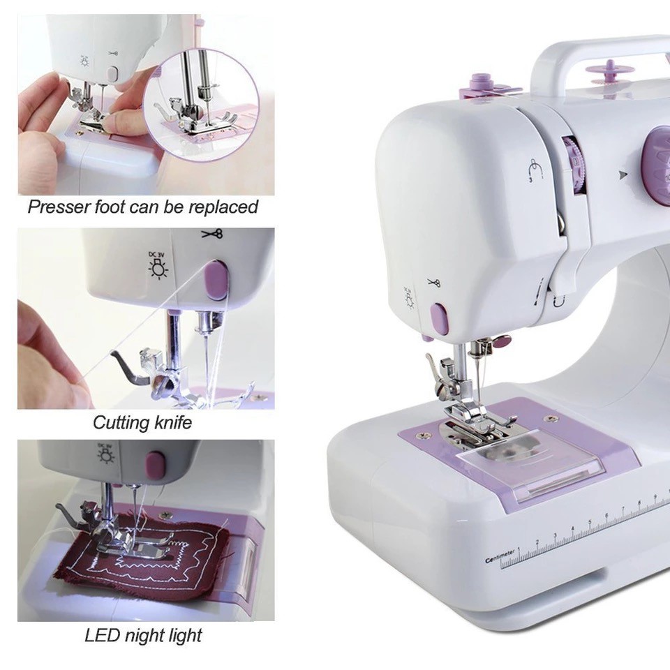 Sewing Machine FHSM 505A Pro Upgraded 12 Sewing Portable Mini Sewing ...