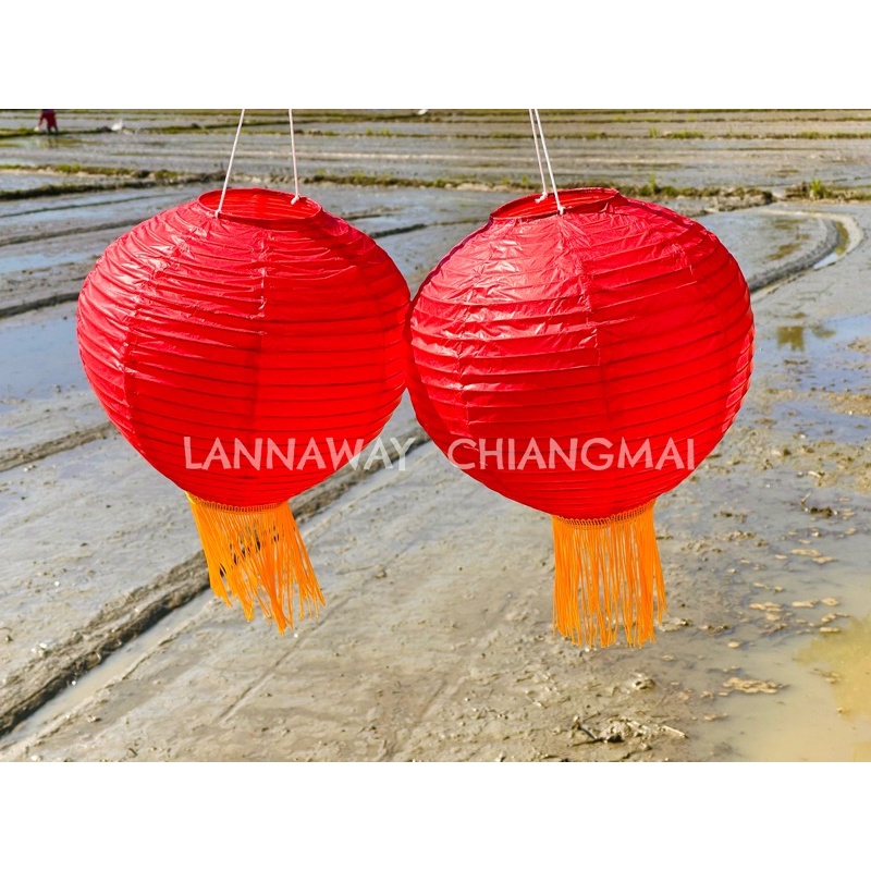 โคมจีน โคมจีนงานกระดาษ โคมตรุษจีน เต็งลั้ง โคมจีนติดพู่ โคมจีนแดง โคม ...