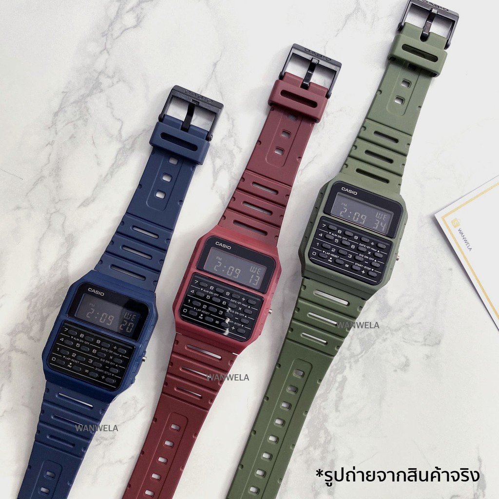 ใส่โค้ดลดเพิ่ม ของแท้ นาฬิกาข้อมือ Casio ผู้ชาย รุ่น CA-53W CA-53WF ...