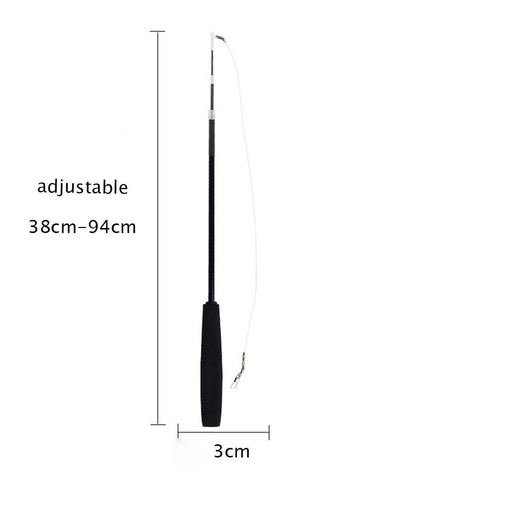 ติดแมวตลกCat Toys Cat Teaser Wire Fish Funny Cat Rod Fishing Cat Rod ...