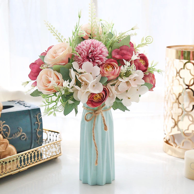 The sitting room tea table simulation floral decorations household ...