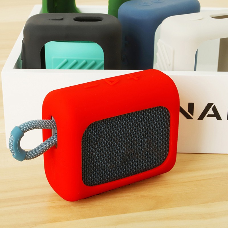 LIDU Portable Silicone Case Protective Cover Speaker Case for JBL GO 3 ...