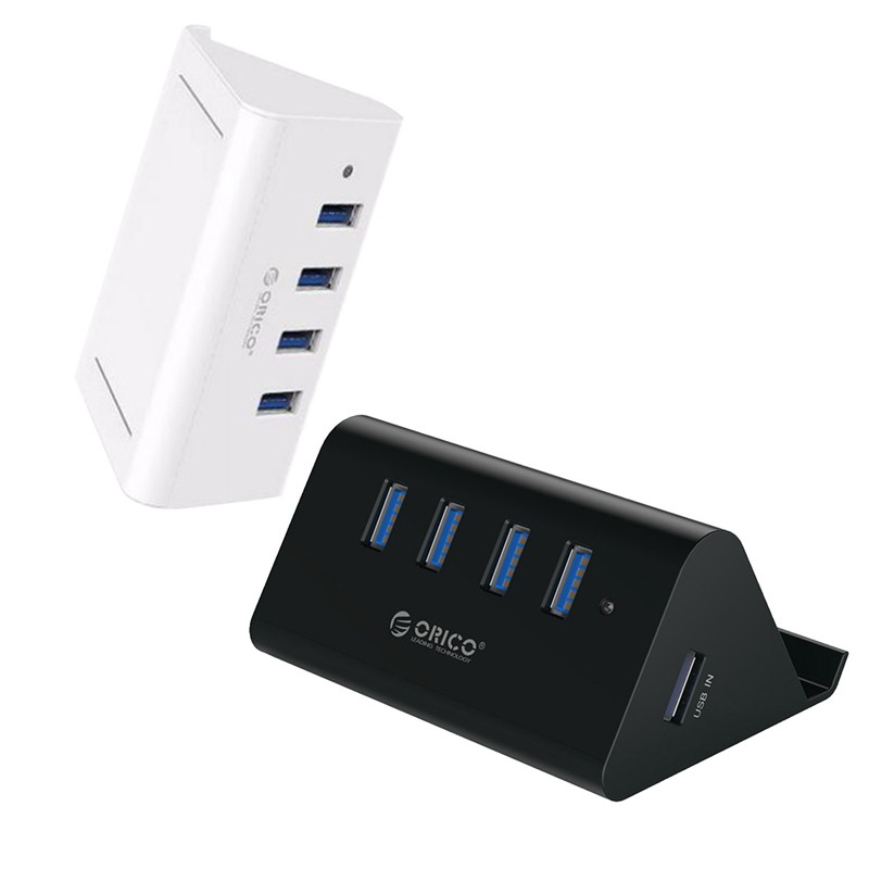 ORICO 5Gbps High Speed Mini 4 Ports USB 3.0 HUB For Desktop Laptop With Stand Holder For Phone ...