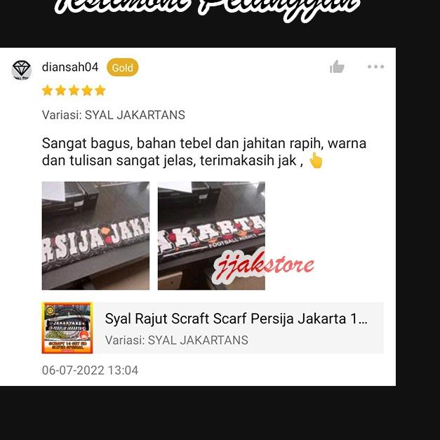 สินค้าใหม่ 5.5 Persija Jakmania ผ้าพันคอ ผ้าถักนิตติ้ง 14 แถม HD Super Special Custom Jakartans ...
