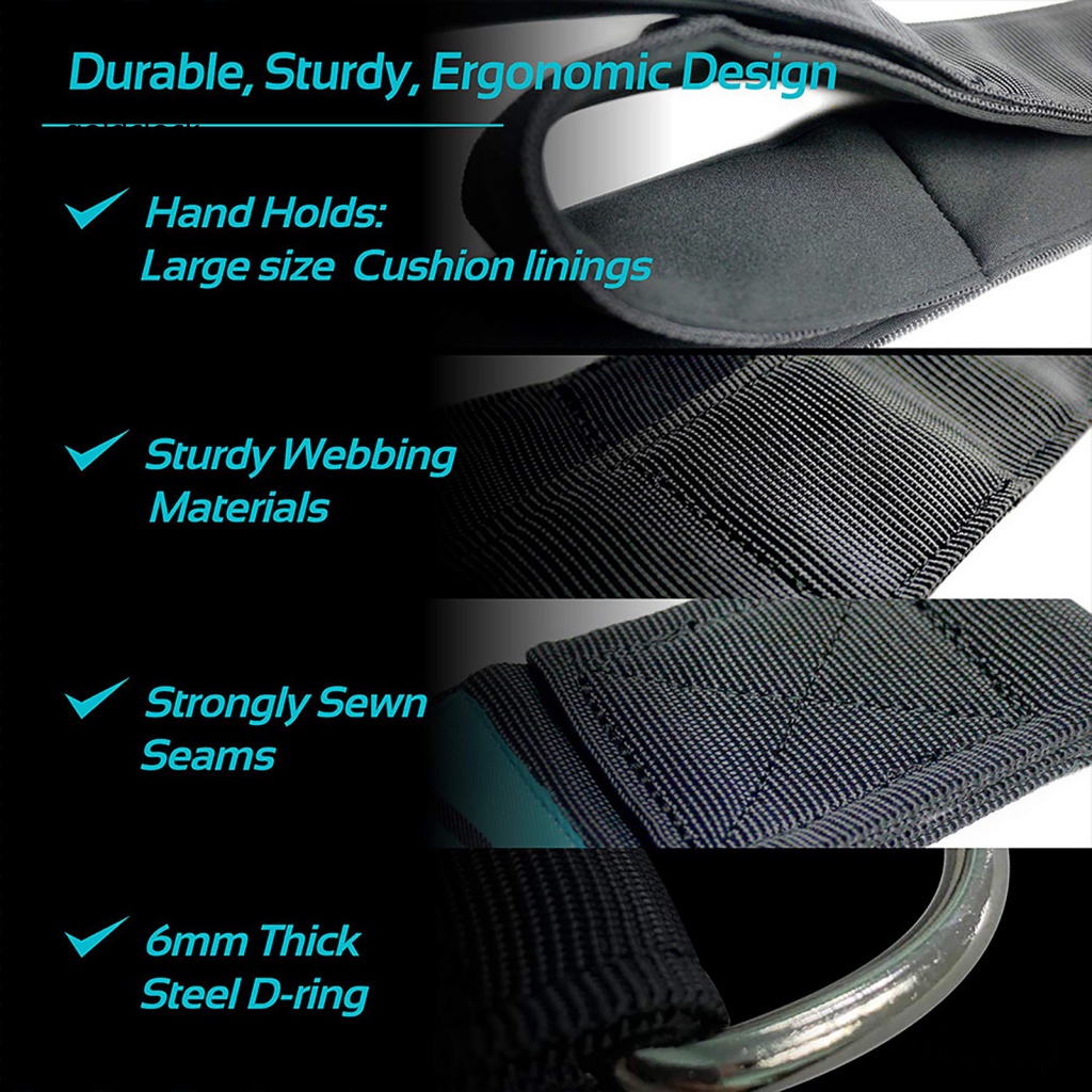 GD- Polyester Shaping Pull Rope Tricep Hand Gripper Band Sturdy Webbing ...