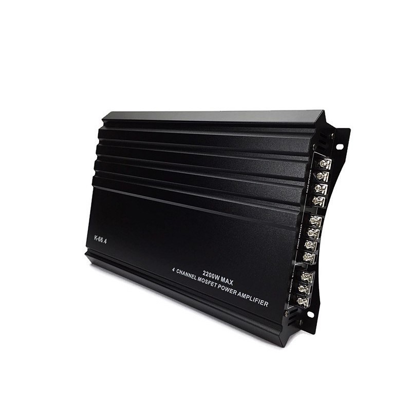 เพาเวอร์แอมป์ คลาสAB 4Ch เครื่องเสียงรถยนต์ เพาเวอร์4ชาแนล K66.4 POWER AMP Class AB ติดรถ ...